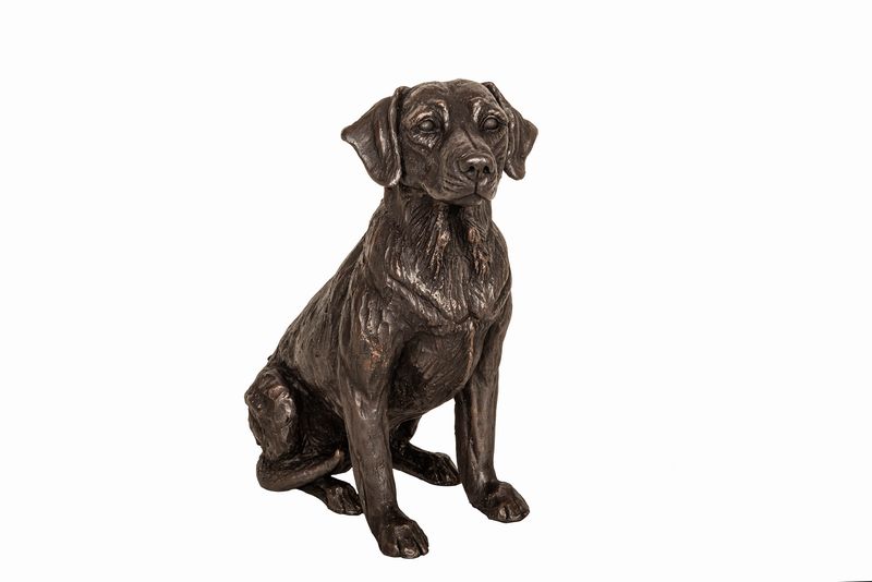 Faithful Labrador Bronze Dog Figurine by Harriet Dunn (Frith Sculpture ...